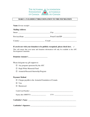 Fillable Online AFC Donation Request Form Fax Email Print - pdfFiller