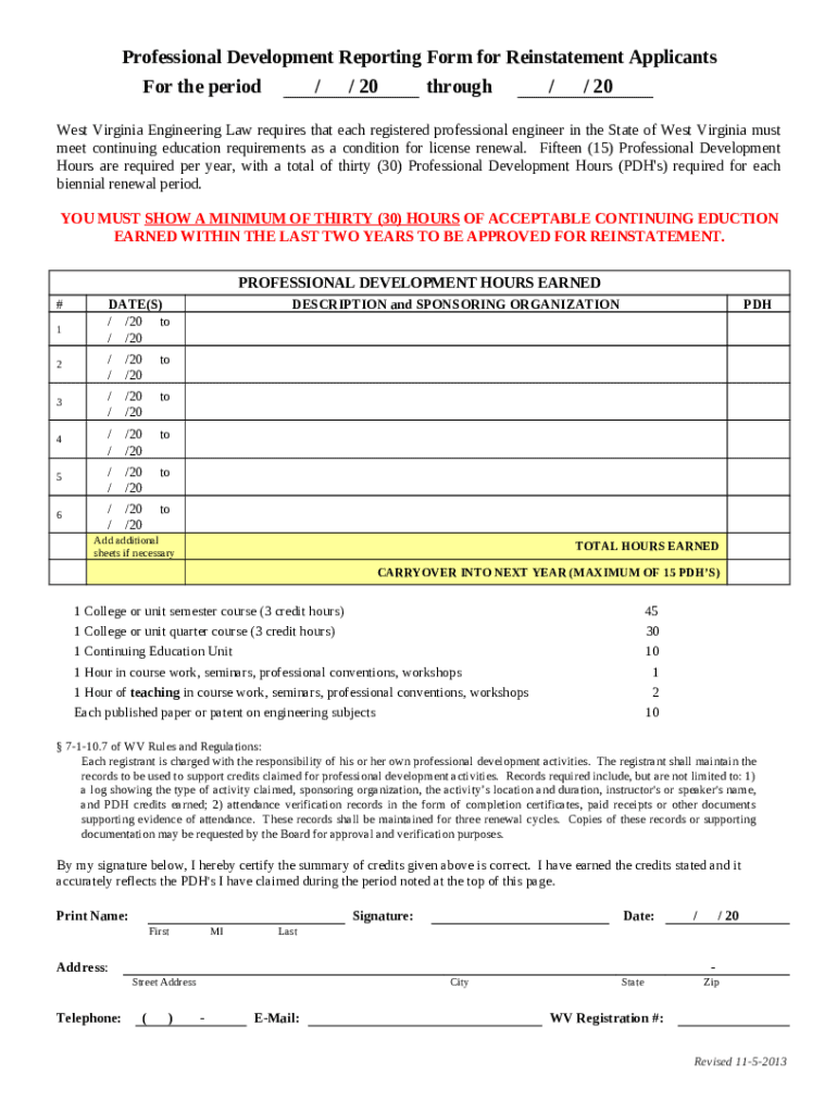 Professional Development Reporting Doc Template | pdfFiller