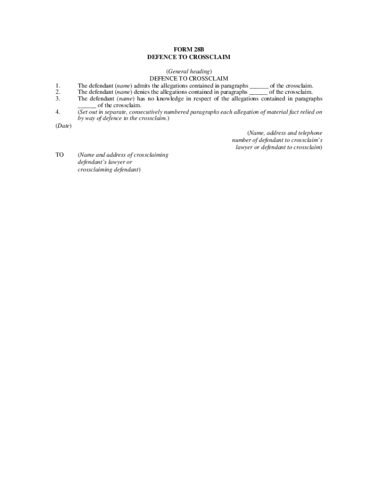 Fillable Online GOT TO DRAFT A DEFENCE? SOME HELPFUL GUIDANCE FROM OUR ...