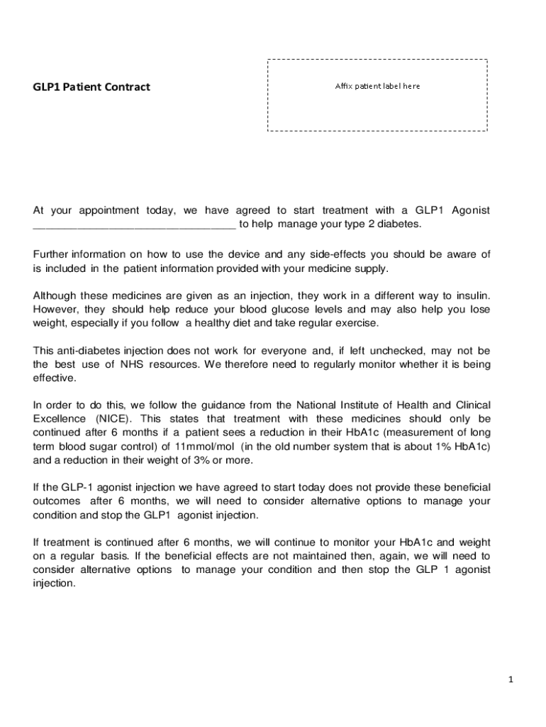 Fillable Online Type 2 Diabetes and the role of GLP-1 PDFEnglish Fax ...