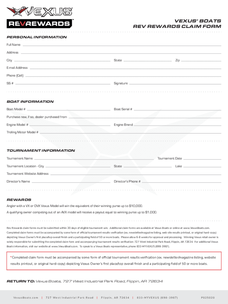 Fillable Online static visionamp AMPE0271 Rev Rewards Claim Form 8.5x11 R3 Fax Email Print ...