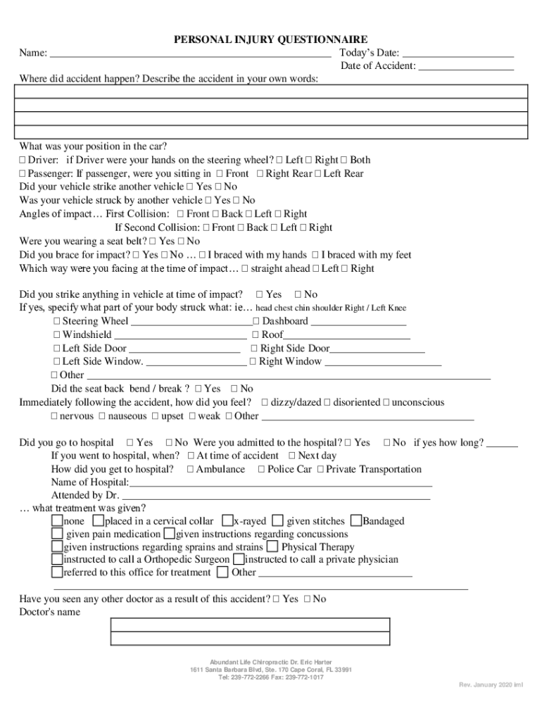 Fillable Online Top 10 Questions to Ask a Car Accident Witness: Naqvi ...