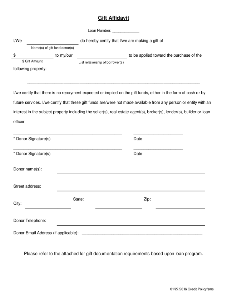 Fillable Online How To Write A Gift Letter And What You Should Include ...