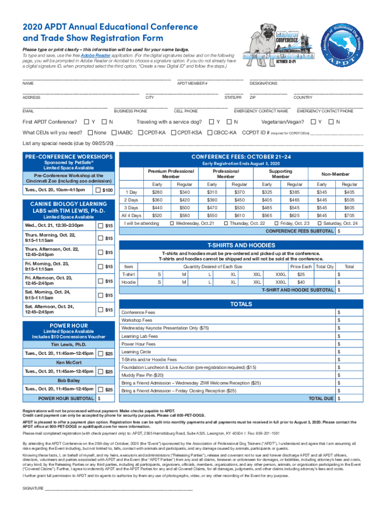 Fillable Online APDT Australia - APDT AustraliaAPTA EXPO 2021PaTTAN ...