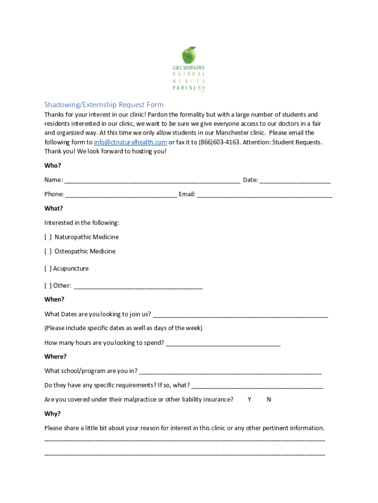 Fillable Online How to Compose a Request to Secure More Shadowing ...