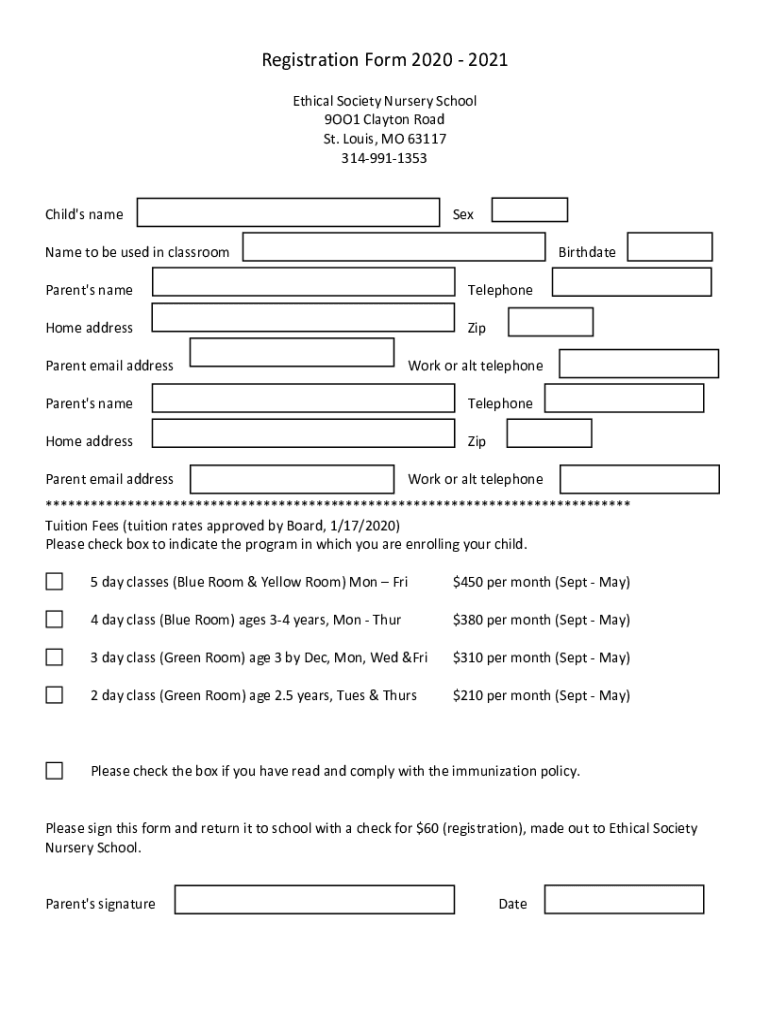 Fillable Online Registration Form 2020 .docx Fax Email Print - pdfFiller