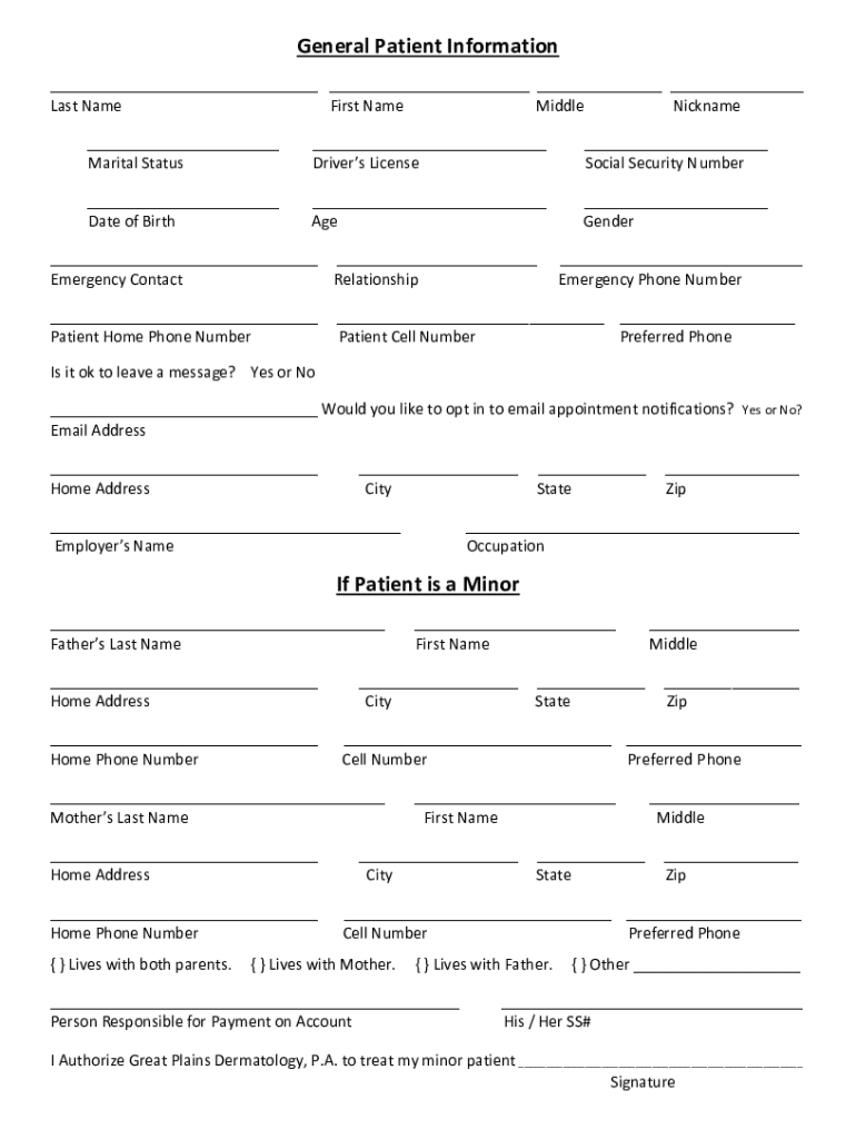 Fillable Online Social Security # Driver s license # & state Fax Email ...