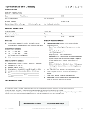 Fillable Online Teprotumumab-trbw (Tepezza) - IVX Health Fax Email ...