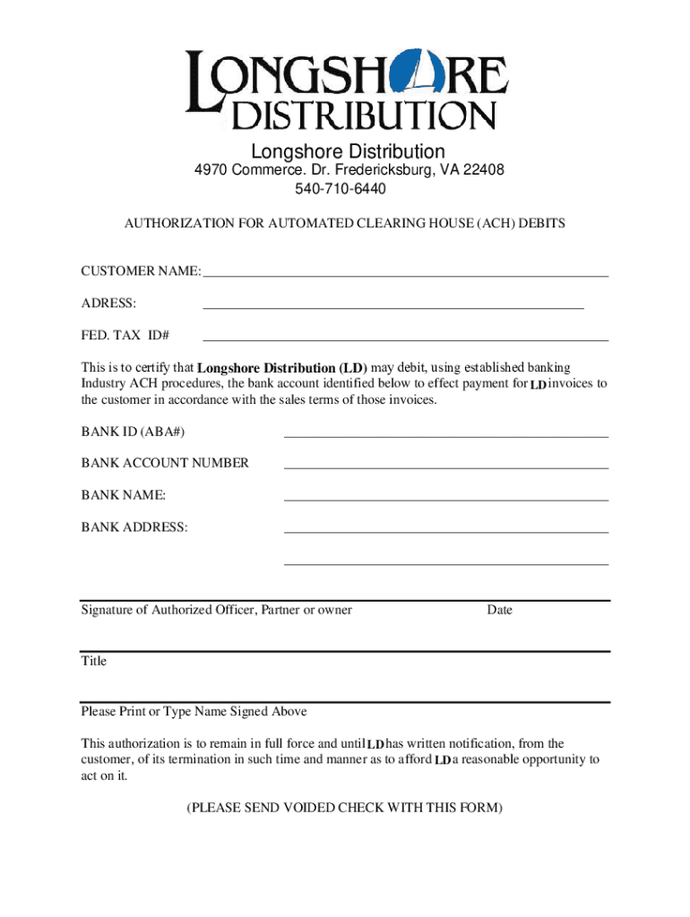 Fillable Online Longshore Distribution Fax Email Print - pdfFiller
