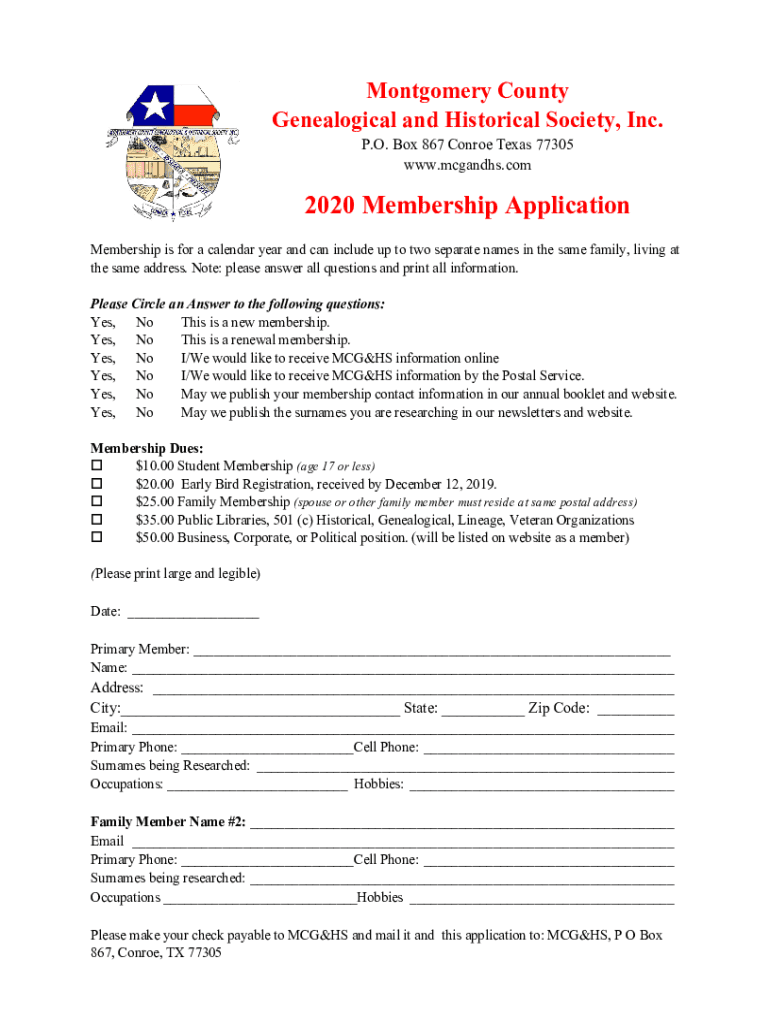 Fillable Online The Montgomery County Genealogical and Historical Society ... Fax Email Print ...