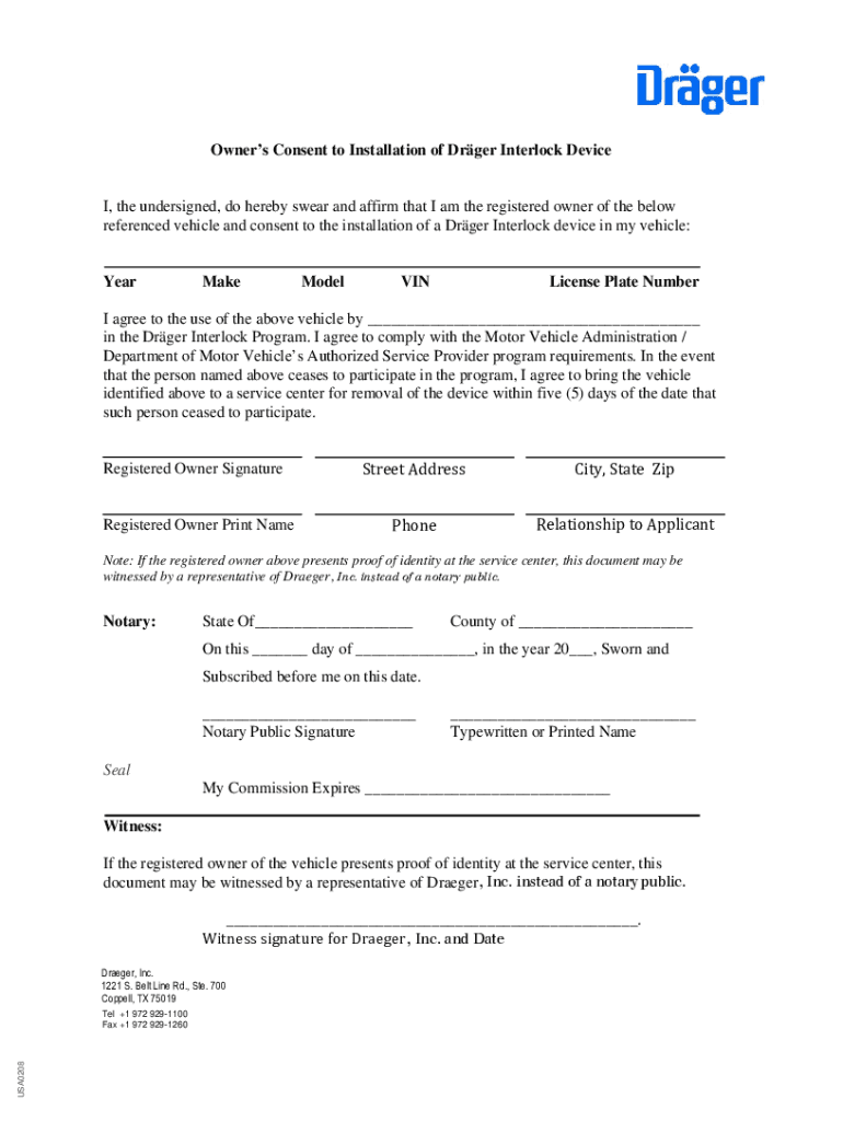 Fillable Online Vehicle Owner Consent Form 03262012Final.doc Fax Email ...