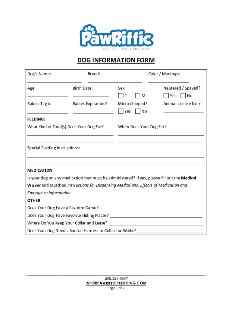 Fillable Online Rabies Tag #: Fax Email Print - pdfFiller