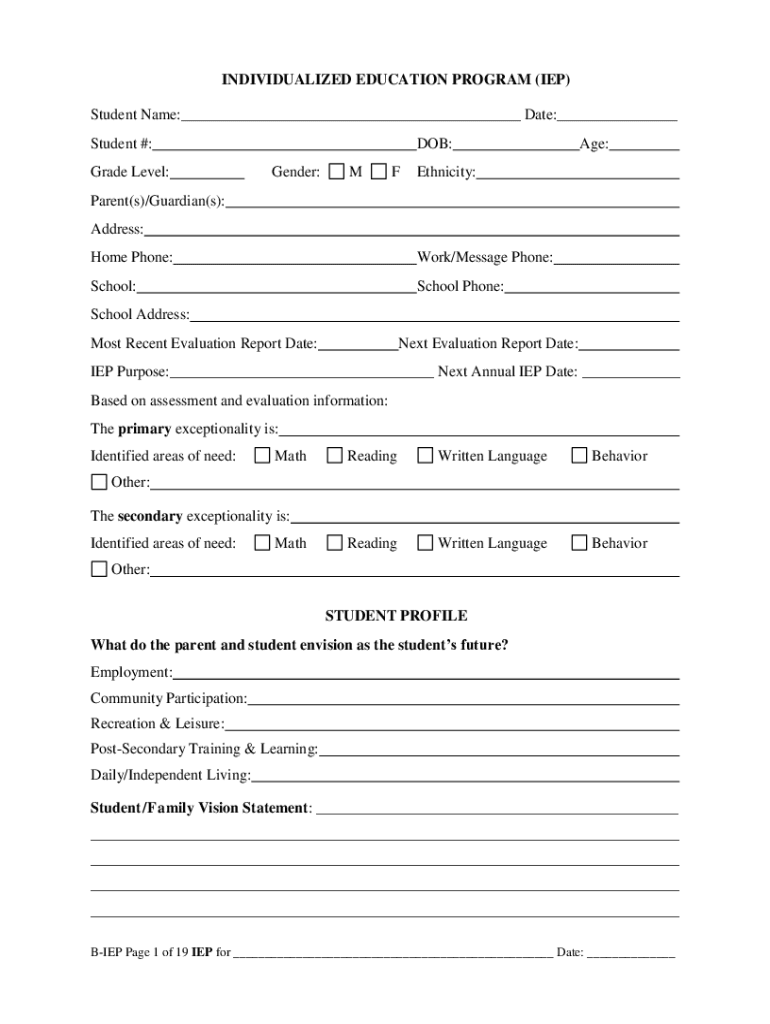 Fillable Online EDUC 521 IEP GOALS TEMPLATE... - Course Hero Fax Email ...