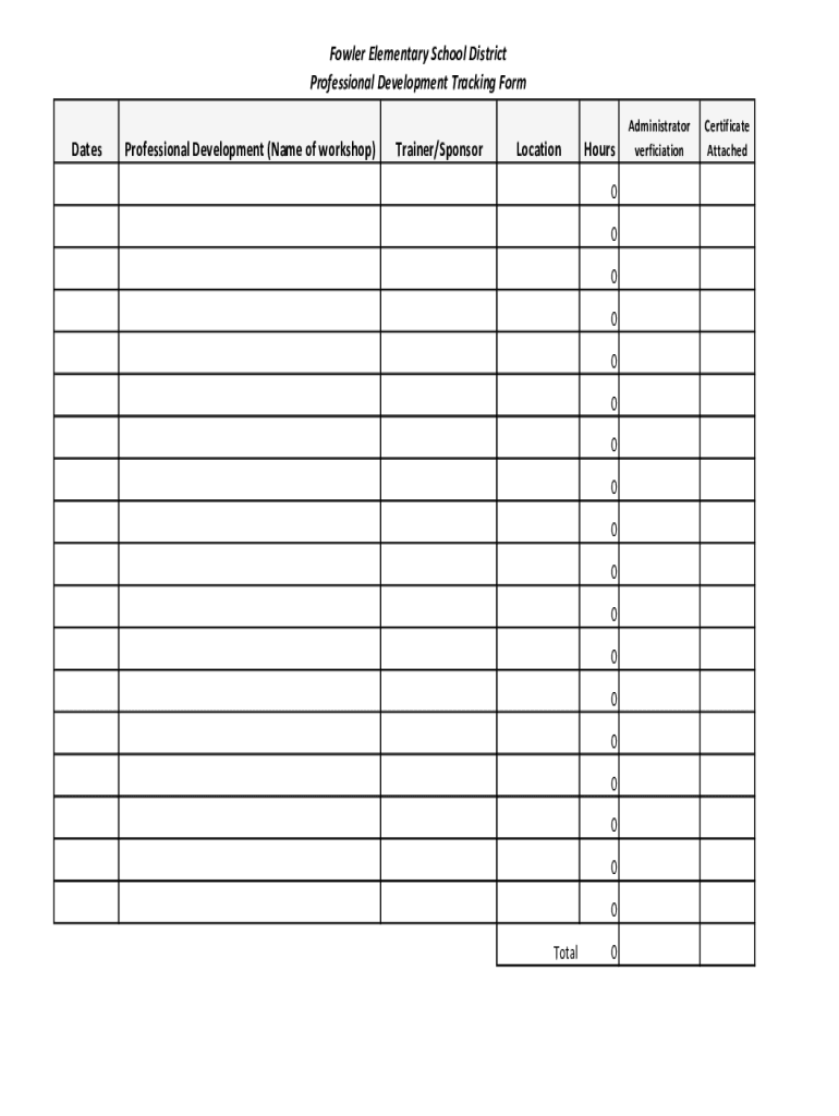 Fillable Online PDF Hours Tracking Form Fax Email Print - pdfFiller