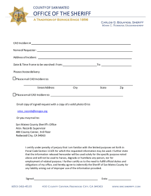 Fillable Online CAD Request Form 2020 Fax Email Print - pdfFiller