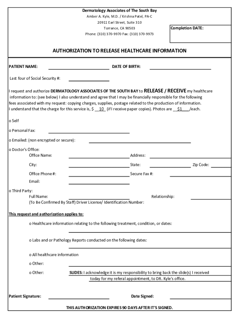 Fillable Online CDCR 7385, Authorization for Release of Protected ...