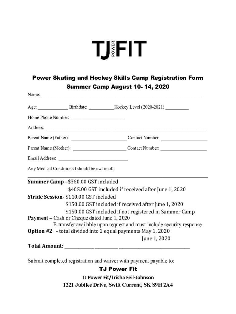 Fillable Online Fillable Online YMCA CAMP WATCHAUG - Ocean Community ...