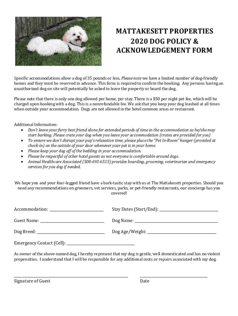 Hoa Pet Policy Examples - Fill Online, Printable, Fillable, Blank ...