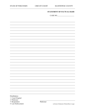 Fillable Online Statement of Factual Basis Fax Email Print - pdfFiller