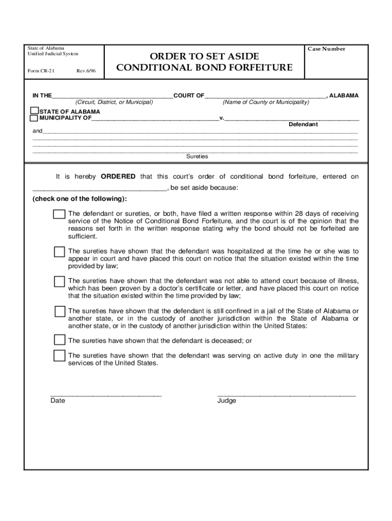 Fillable Online eforms alacourt State of Alabama Case Number Unified ...