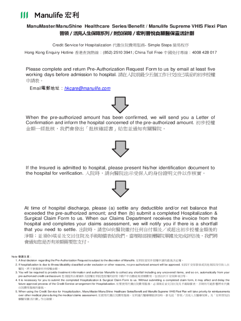 Fillable Online ManuMaster/ManuShine Healthcare Series Benefit ...