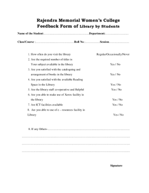 Fillable Online PDF Library Feedback Form Fax Email Print - pdfFiller