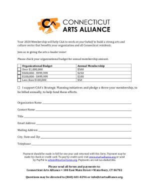 Fillable Online CAA Membership that fit your needs - CAA South Central ...