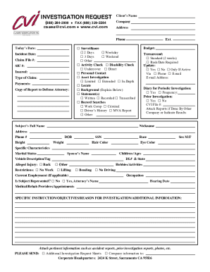 Fillable Online Investigation Request Form - FILLABLE.pdf Fax Email Print - pdfFiller