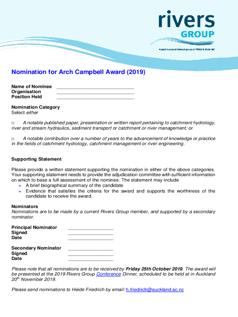 Fillable Online Guidance for writing a high-quality Employee Award ...