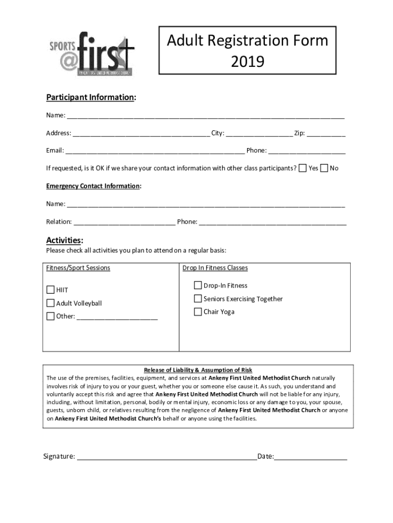 Fillable Online Gym Registration Form Template JotFormEvent ...