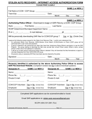 Fillable Online PDF INTERNET ACCESS AUTHORIZATION FORM Fax Email Print ...