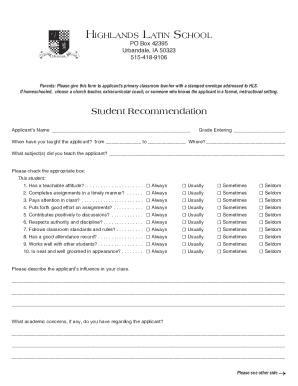 Fillable Online Student Rec Form revised2019.indd Fax Email Print ...