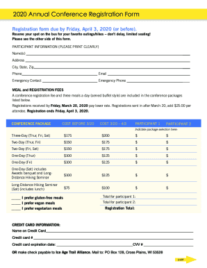 Fillable Online Conference Online Registration Form TemplateJotFormFree Conference Registration ...