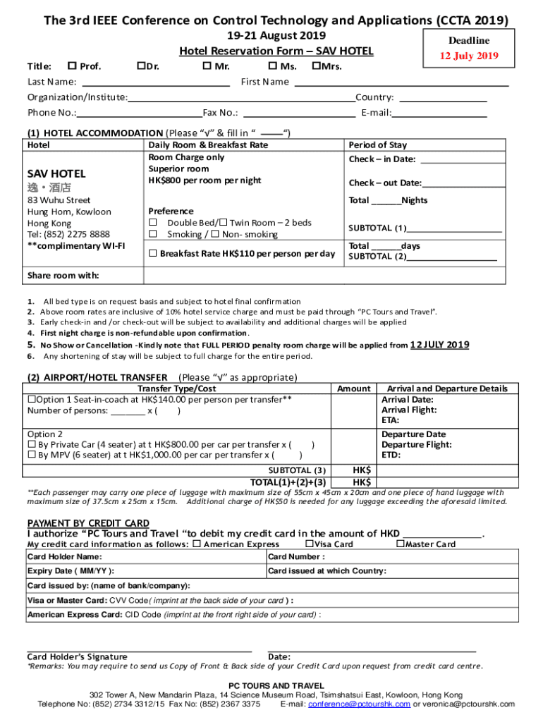 Fillable Online The 3rd IEEE Conference on Control Technology and ...