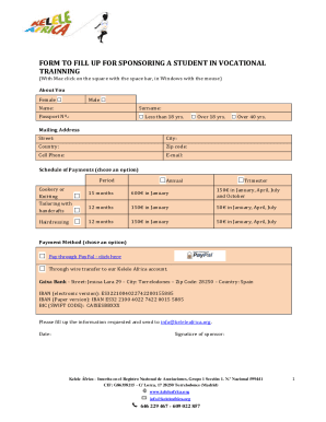 Fillable Online Sponsor Application Form TemplateJotFormSponsor ...