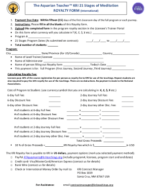 Fillable Online KRI Net Proceeds Form Fax Email Print - pdfFiller