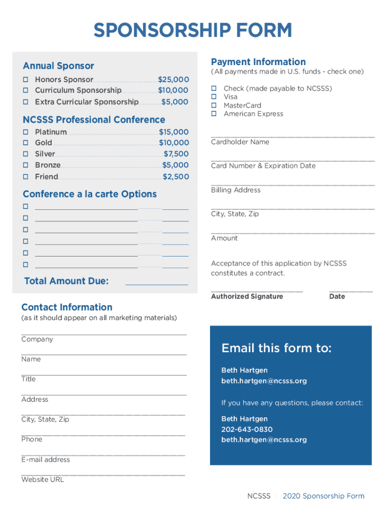Fillable Online FREE 12+ Sponsorship Invoice Examples & Templates ...