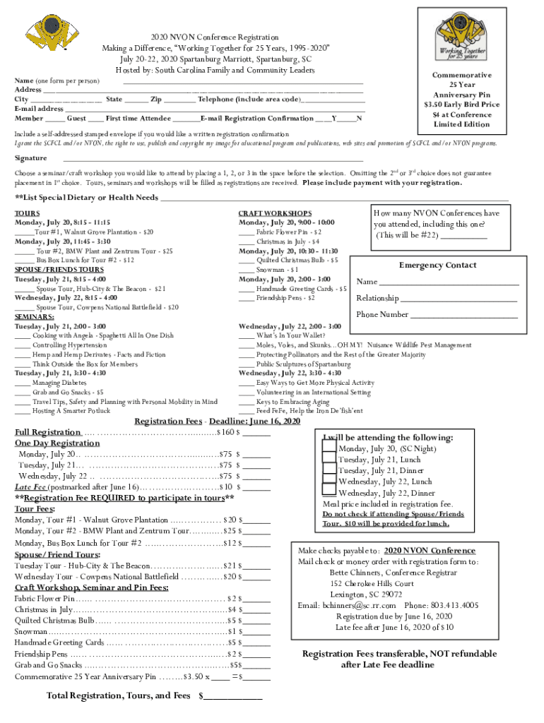 Fillable Online NVON Speakers, Lou Haveman and Natalie Lambert Father ...