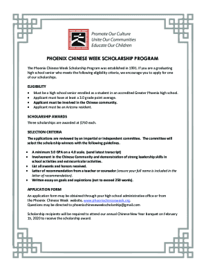 Fillable Online PCW 2020 Scholarship requirements form.docx Fax Email ...