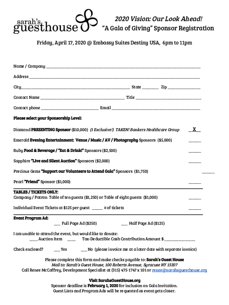 Fillable Online Trek Up The Tower registration information at ...