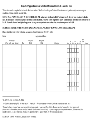 Fillable Online Attorney Calendar Conflict Resolution Order Fax Email ...