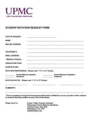 Fillable Online **MEDICAL SCHOOL: Fax Email Print - pdfFiller