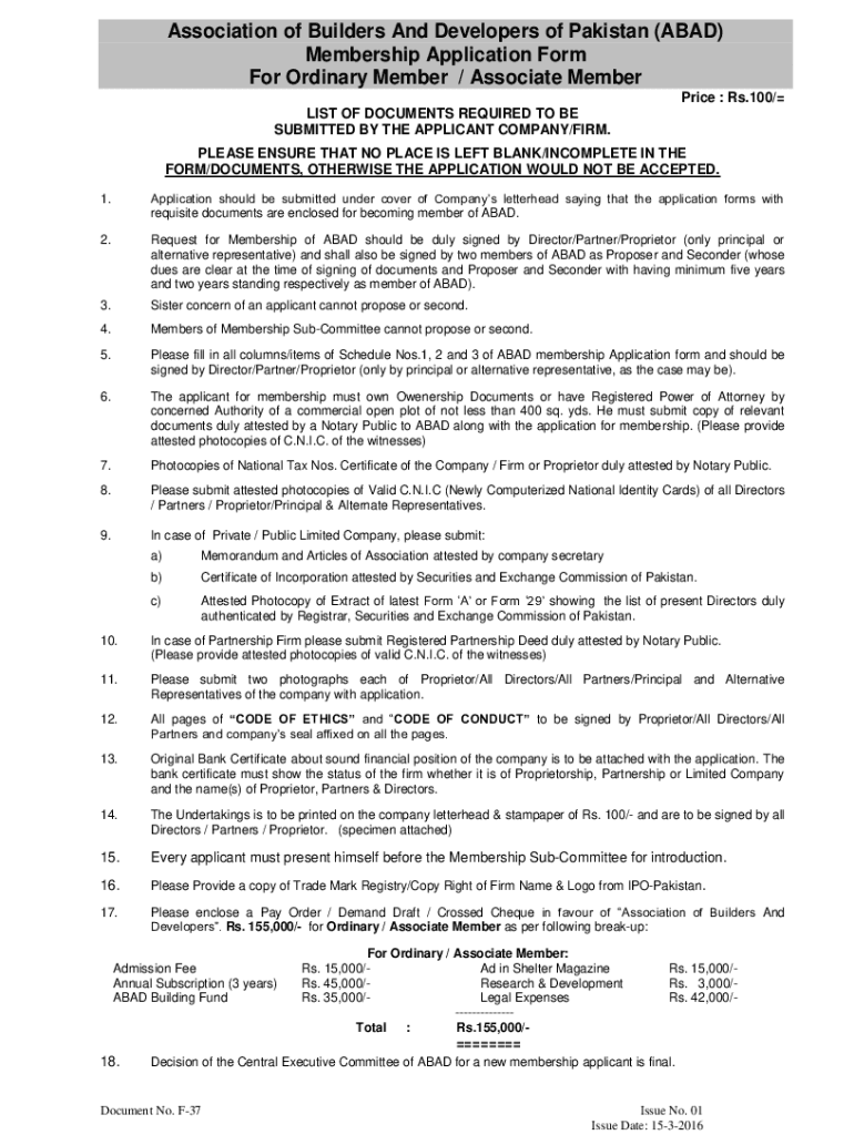 Fillable Online Abad Registration Form - Fill and Sign Printable ...