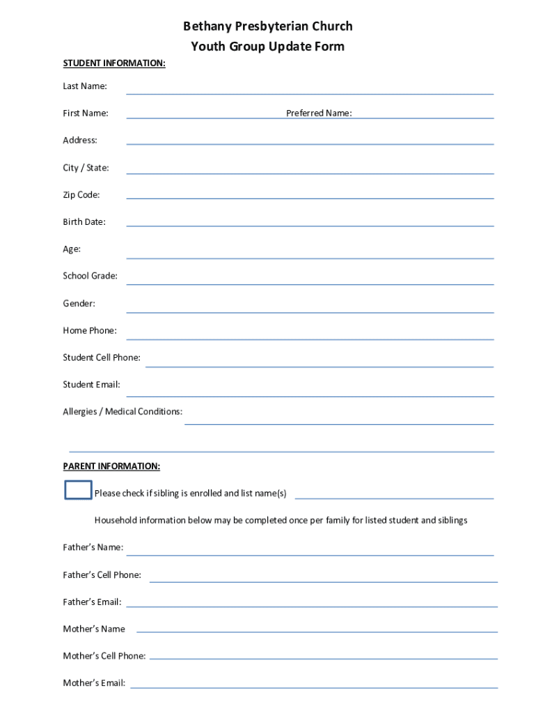 Fillable Online Youth Group Information Form - storage.snappages.site ...