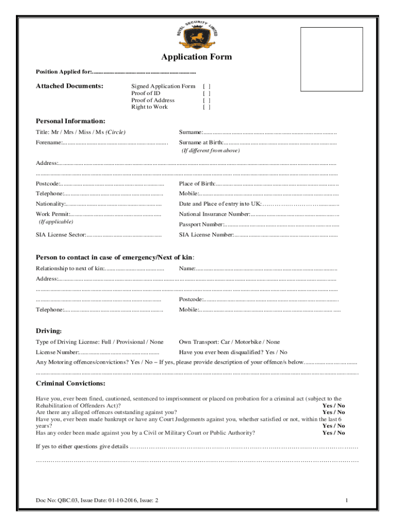 Fillable Online Application Form - Nova Protection Fax Email Print ...