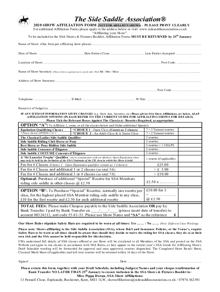 Fillable Online 2020 Draft Non SSA Area Aff Form 13 August Fax Email ...