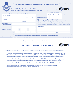 Fillable Online council-tax-direct-debit-form.doc - Instruction to your ...