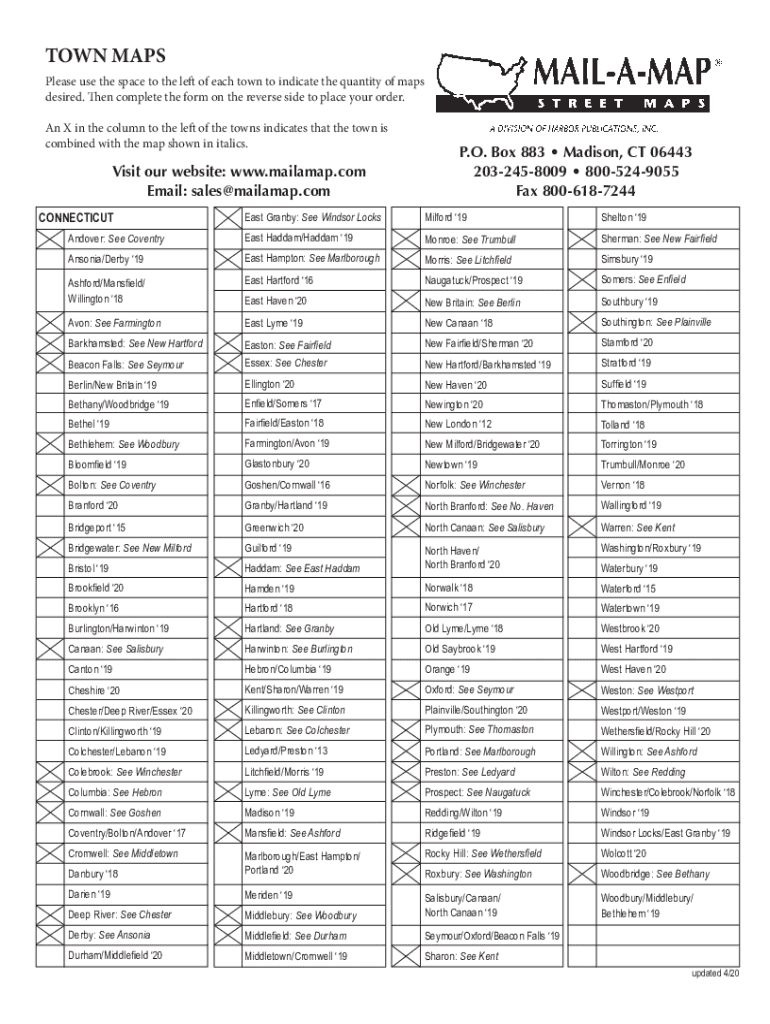 Fillable Online files goptc Map of Cities in United States - Official ...