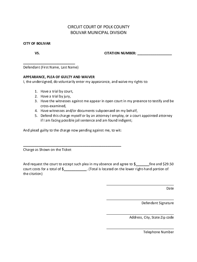 Fillable Online bolivar mo How to Find Missouri Court ...