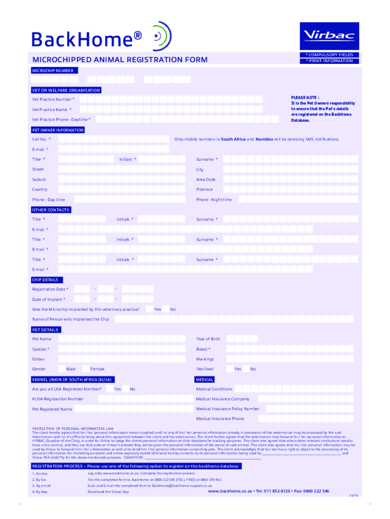 Visit The Backhome Microchip Registration Website Or Contact You Have ...